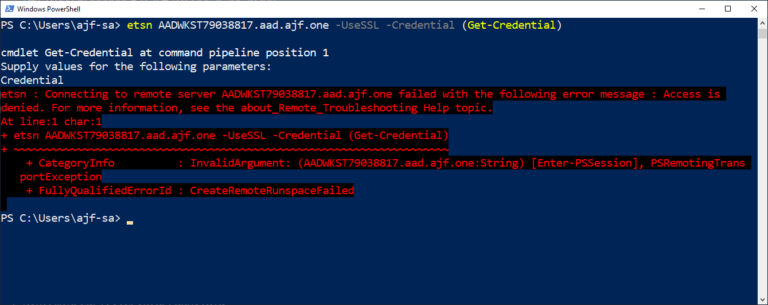 Remotely Managing Windows Endpoints Part II: Azure AD Joined Hosts – AJ ...
