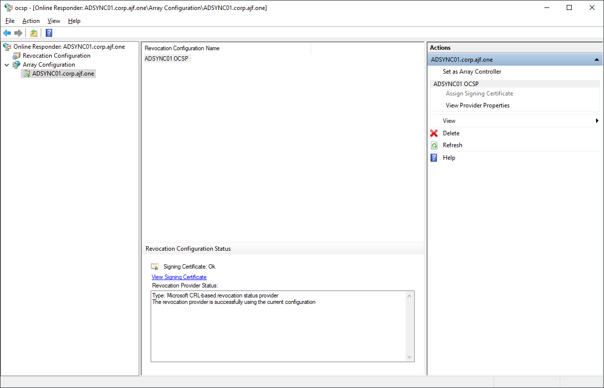 Migrating an Online Issuing CA & OCSP – AJ's Tech Chatter